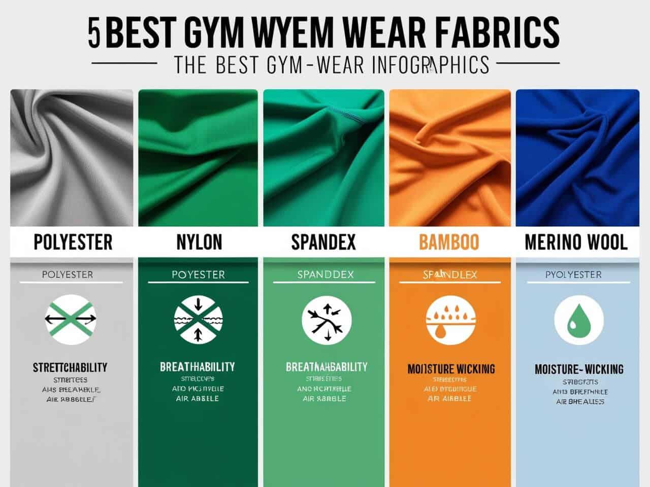Best Fabrics for Gym Wear: Moisture-Wicking & Breathable