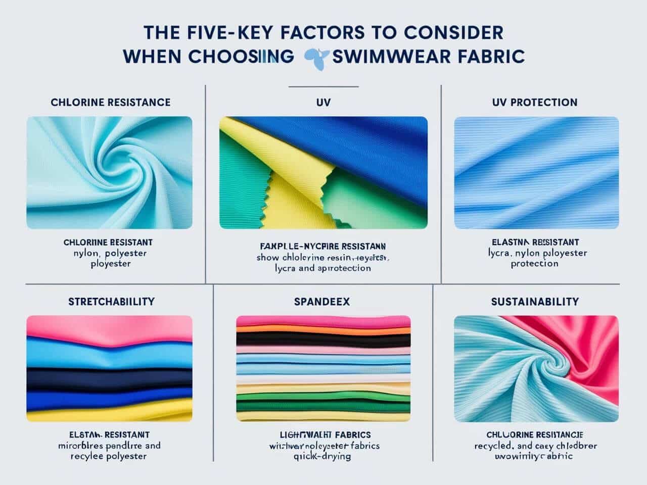 Best Swimwear Fabrics: Polyester, Nylon, Spandex & More - FabKnitters