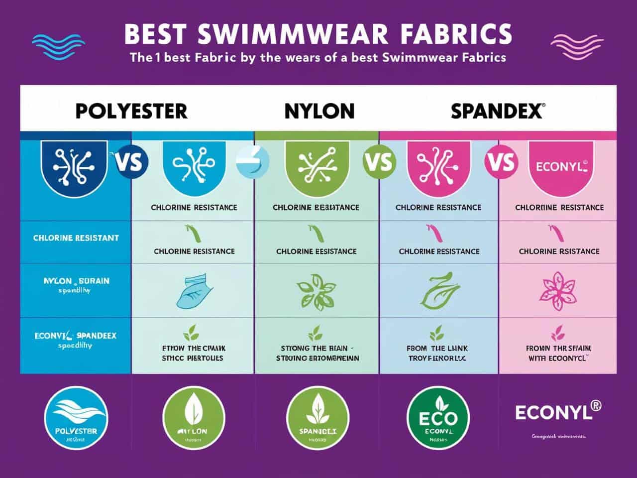 Best Swimwear Fabrics: Polyester, Nylon, Spandex & More - FabKnitters